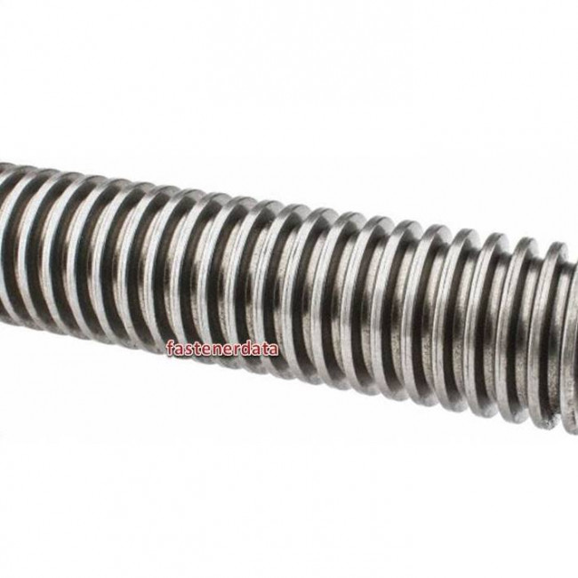 Fastenerdata - Metric Allthread Trapezoidal Rod Grade-5.8 DIN975 ...