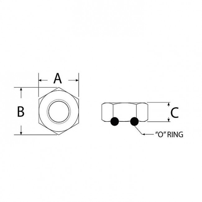 Fastenerdata - Metric Coarse Full Nut Integral Sealing O ring ...